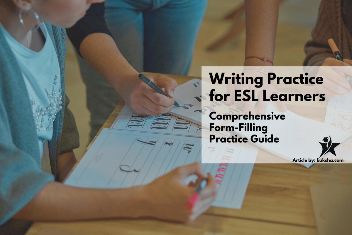 Writing Practice for ESL Learners: Comprehensive Form-Filling Practice ...