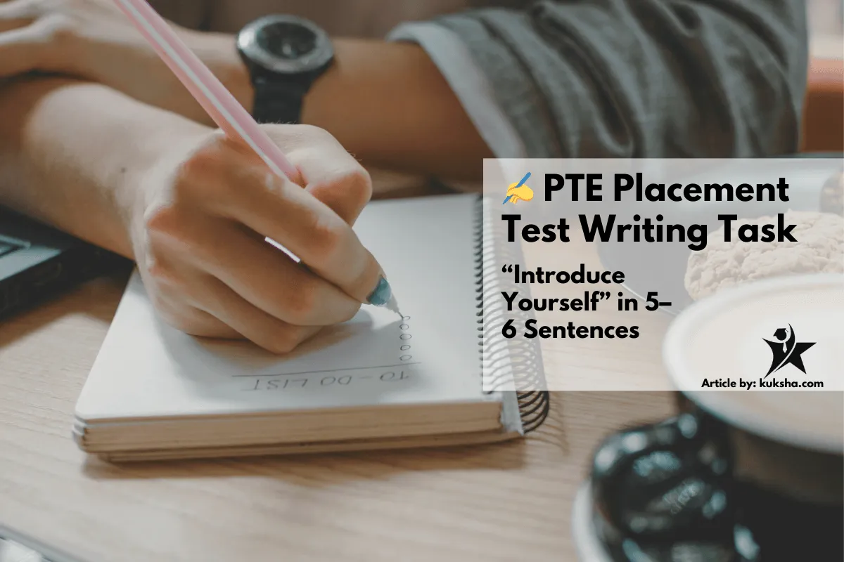 ️ PTE A2 Placement Test Writing Task: “Introduce Yourself” in 5–6 ...